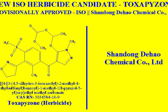 NEW ISO CANDIDATE – ICAFOLIN-METHYL (ISO 1750) – BY BAYER CROP SCIENCE ...